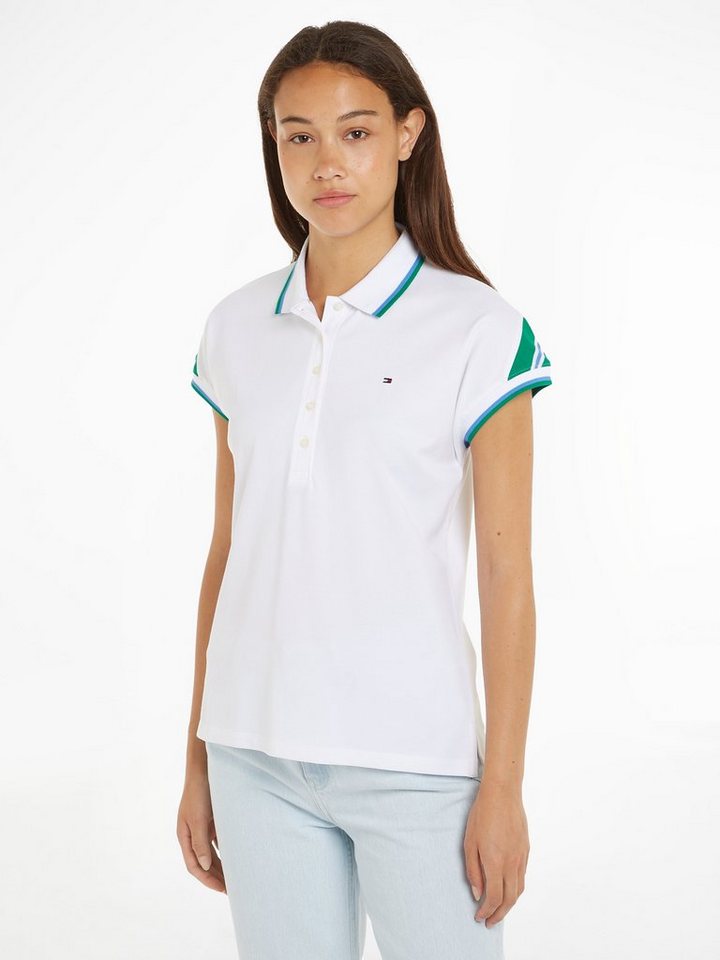 Tommy Hilfiger Poloshirt Reg Stripe Slv Polo Cap Sleeve Mit